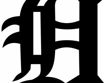 Detroit d decal | Etsy