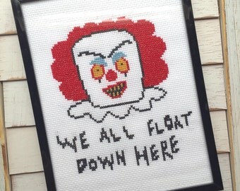 Scary cross stitch | Etsy