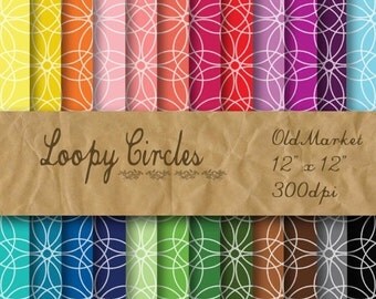 SALE Little Stars Digital Paper Colorful by OldMarket on Etsy