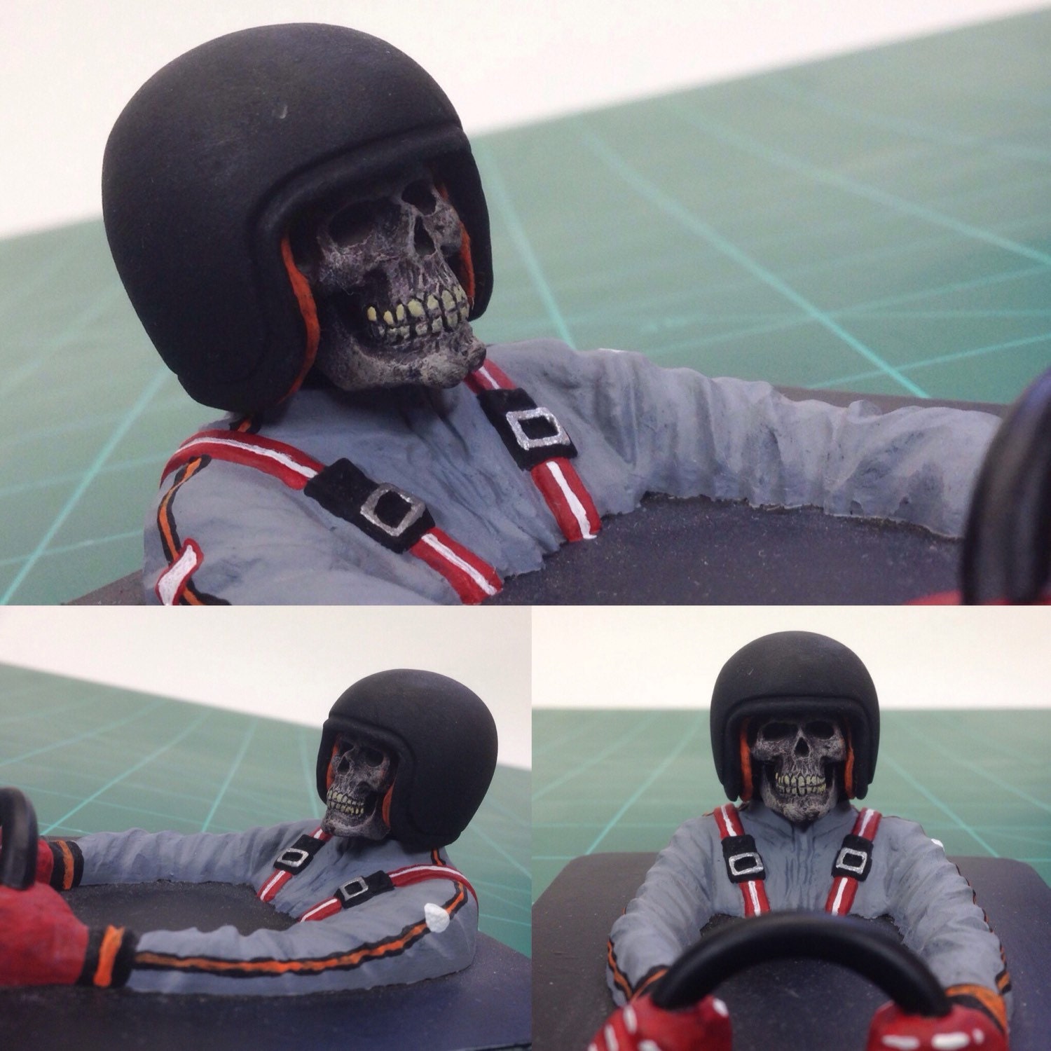 Tamiya Da Peanut 1/10 scale RC driver head unpainted