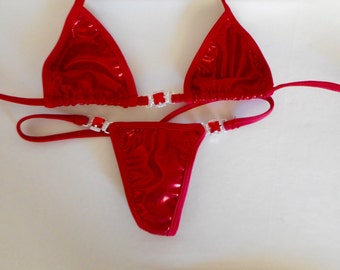 Rhinestone g string | Etsy