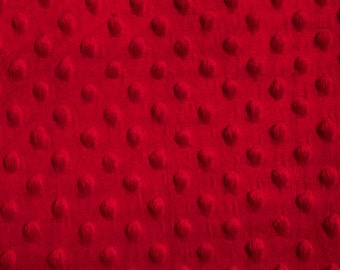 Red fleece fabric | Etsy
