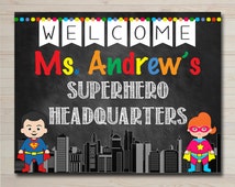 Unique superhero door sign related items | Etsy