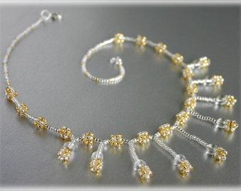 Classic Bead Collar necklace beading TUTORIAL by AsszaBeadingArts