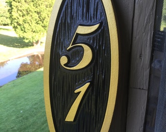 Unique Custom Signs House Number Signs by thecarvingcompany
