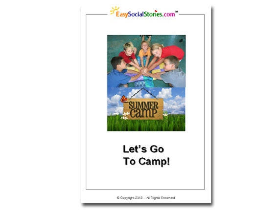 Let's Go to Summer Camp Easy Social Story