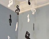 Items similar to Music Note Nursery Mobile Musical Baby Mobile Rock ...