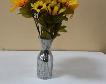 Mercury glass vase | Etsy