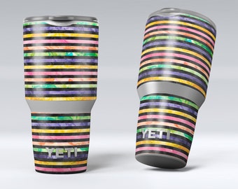 Unique striped yeti decal related items | Etsy