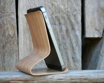Wooden phone holder | Etsy