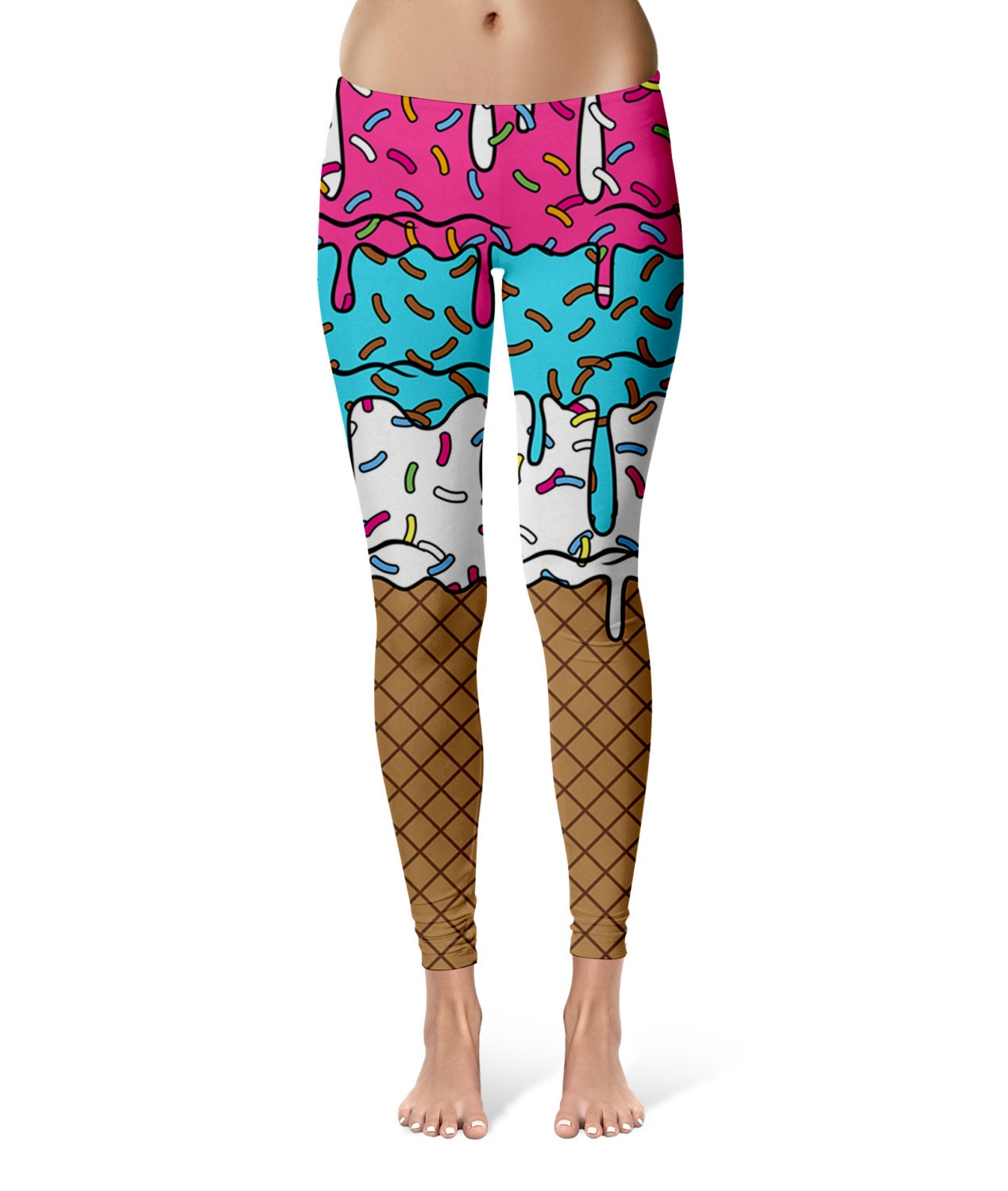 Ice Cream Cone Leggings