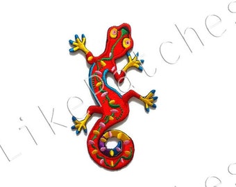 Gecko applique | Etsy