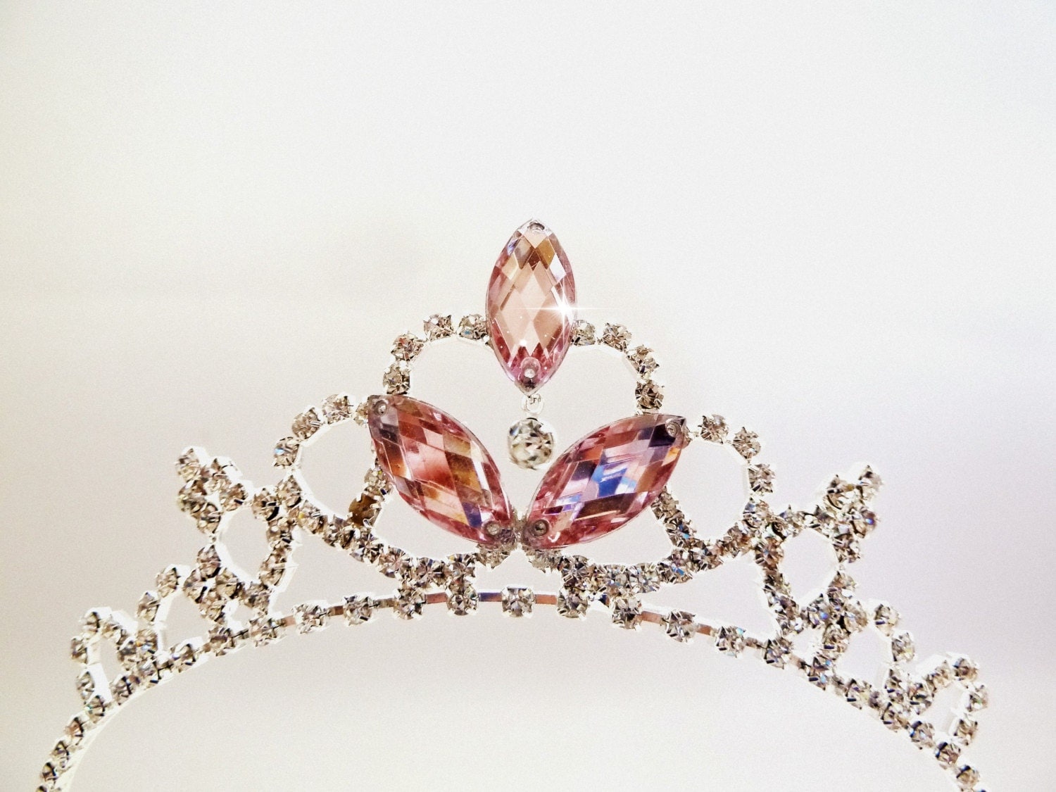 Pink Rhinestone Tiara Princess Tiara Ballerina
