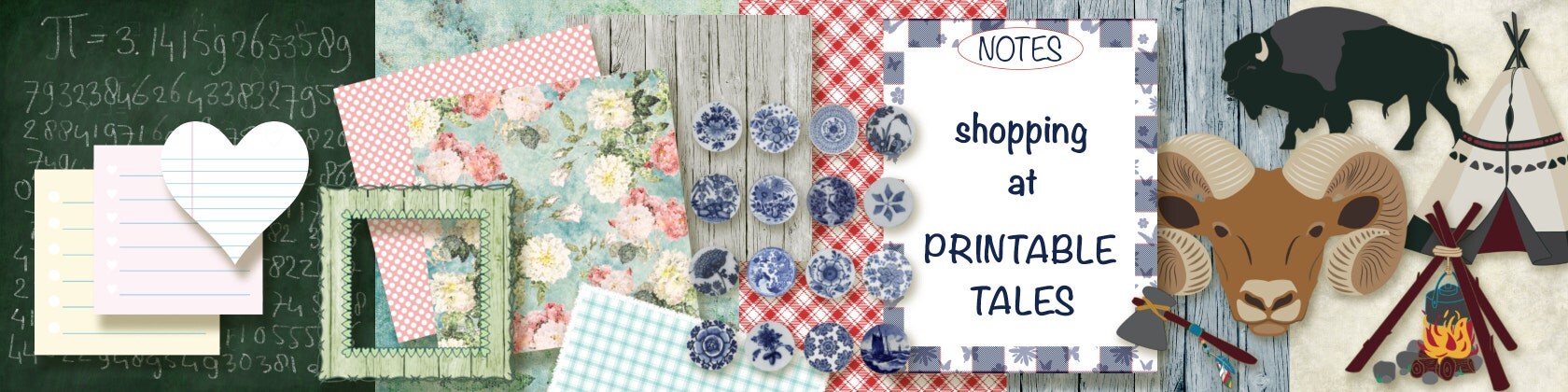 Commercial Use Digital Papers Clip Art by PrintableTales on Etsy