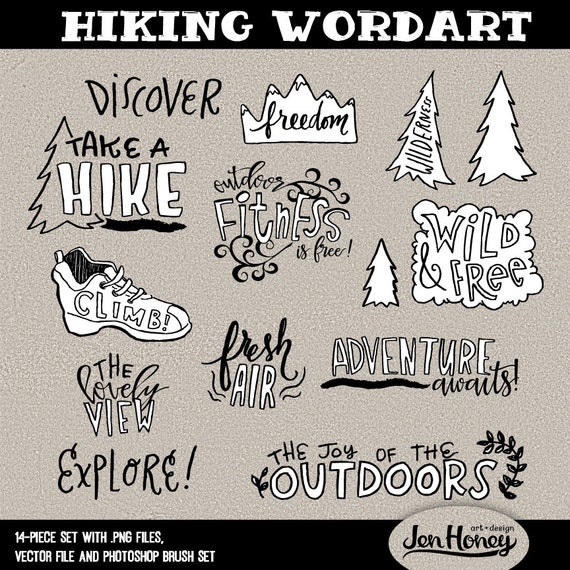 Items Similar To Hiking Word Art PNG Files Vector Files Photoshop items-similar-to-hiking-word-art-png-files-vector-files-photoshop