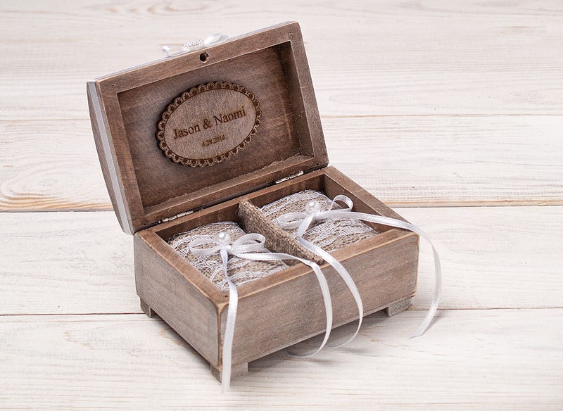 Rustic Wedding Ring Box Ring Bearer Box Wedding Ring Box Ring
