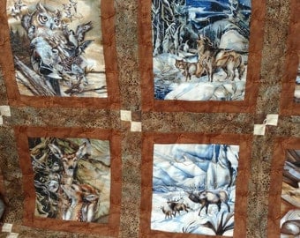 Wildlife quilt | Etsy