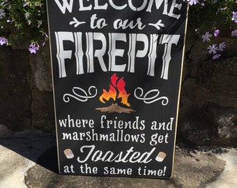 Campfire sign | Etsy