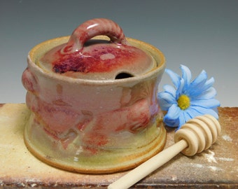 Clay honey pot | Etsy