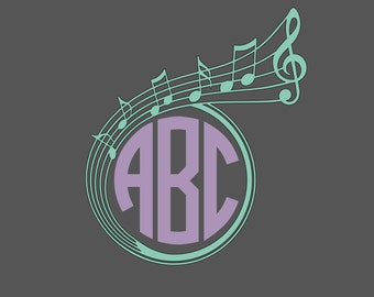 Music notes decal | Etsy
