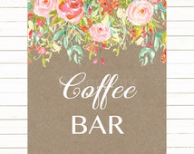 Unique wedding coffee bar related items | Etsy
