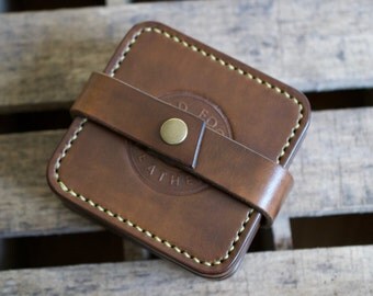 Leather coaster | Etsy