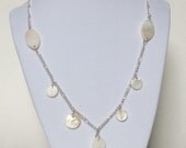 Items similar to Shell Charm Necklace, Natural Shell Charm Necklace, Y ...