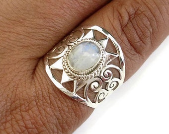 Silver filigree ring | Etsy