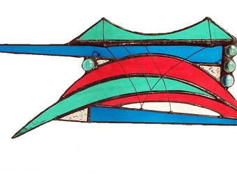 Stained glass river | Etsy