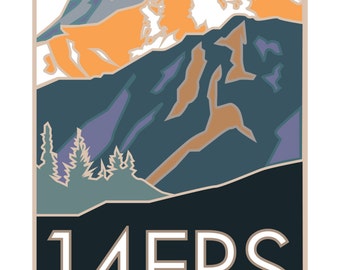 La Plata Peak 14er Poster