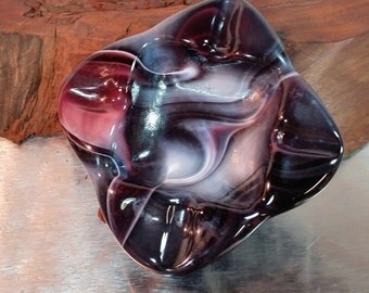 Unique purple slag glass related items | Etsy