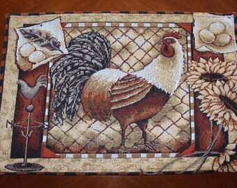 Rooster placemats | Etsy