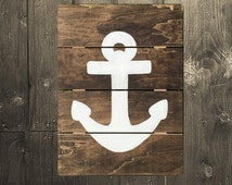 Unique anchor wall hanging related items | Etsy