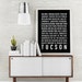 Cleveland 216 Area Code Print Ohio Typography Poster by Sproutjam