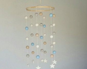 Felt ball mobile | Etsy