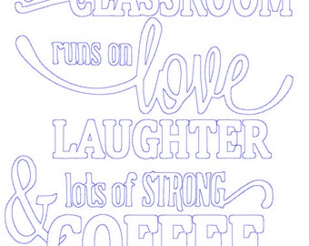 Items similar to This House runs on Love Laughter and Lots of Strong ...