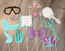 Unique mermaid photo booth related items | Etsy