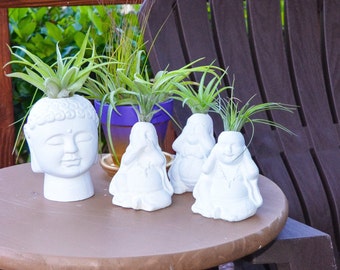 Buddha head pot | Etsy