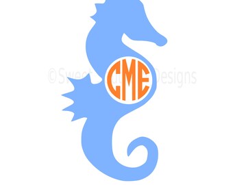 Seahorse silhouette | Etsy