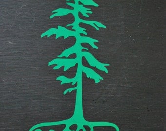 Vintage Folk Art Painted Wood Decorative Tray Sitka Airplane