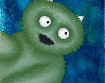 Peeking monster | Etsy