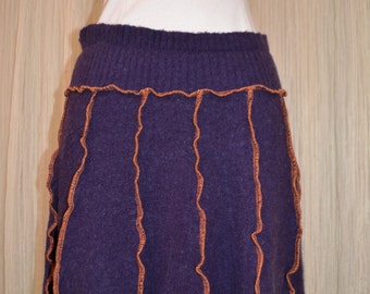 Hag Rags Recycled Sweater Coat Purple Passion Katwise by HagRags