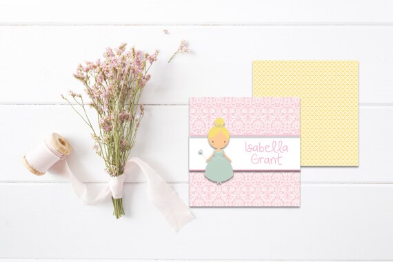 Princess Gift Tags Kids Calling Cards Kids Gift Tags