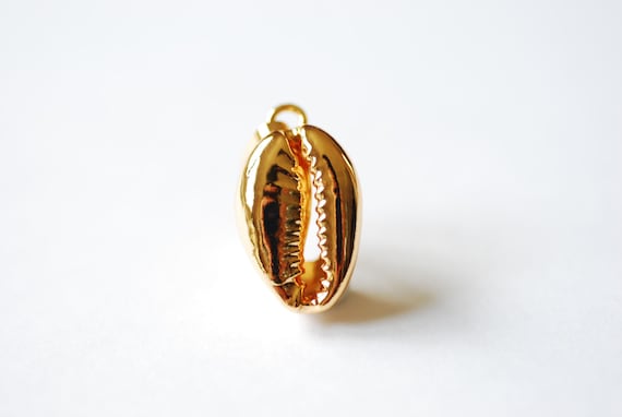 24k Gold Dipped Real Natural Cowrie Shell Natural gold dipped