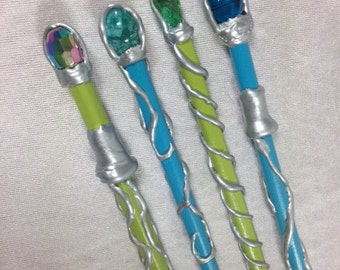 Rainbow Magic Wand Wizard Wand Fairy Wand Witches by FairyMeShop