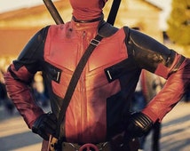 Replica Full Leather or Cordura Deadpool Movie Costume or Motorcycle ...