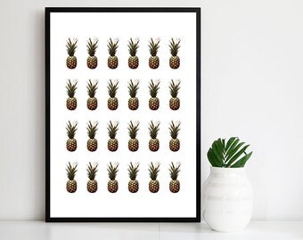 Pineapple poster | Etsy