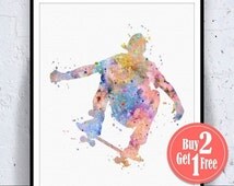 Unique skateboarding art related items | Etsy