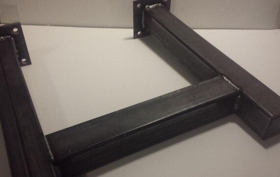 DIY Square Heavy Duty Metal Tube Table Legs Set of 2