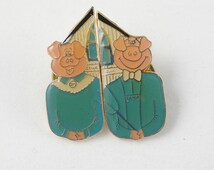Unique pig lapel pin related items | Etsy